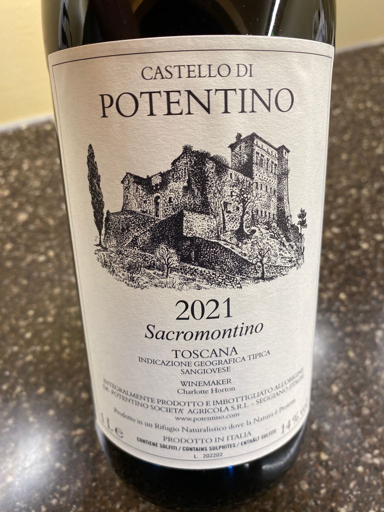 2021 Castello di Potentino Sangiovese Sacromontino, Italy, Tuscany ...