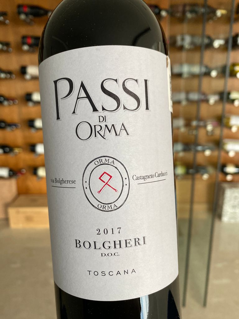 2017 Orma Bolgheri Passi di Orma, Italy, Tuscany, Bolgheri - CellarTracker