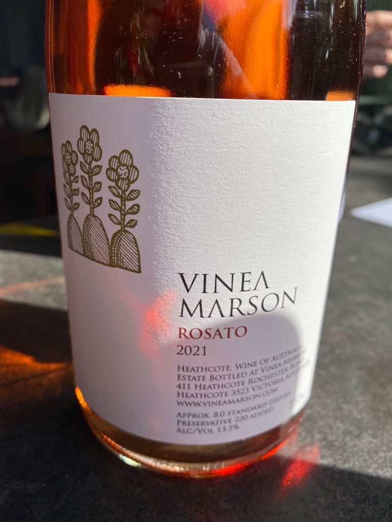 2023 Vinea Marson Rosato, Australia, Victoria, Central Victoria ...