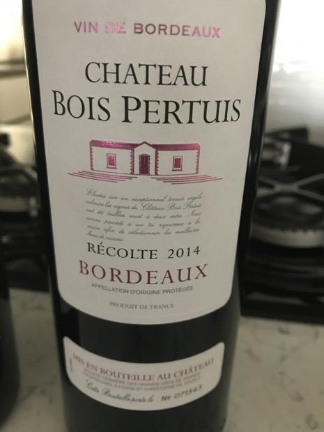 2014 Château Bois Pertuis, France, Bordeaux - CellarTracker