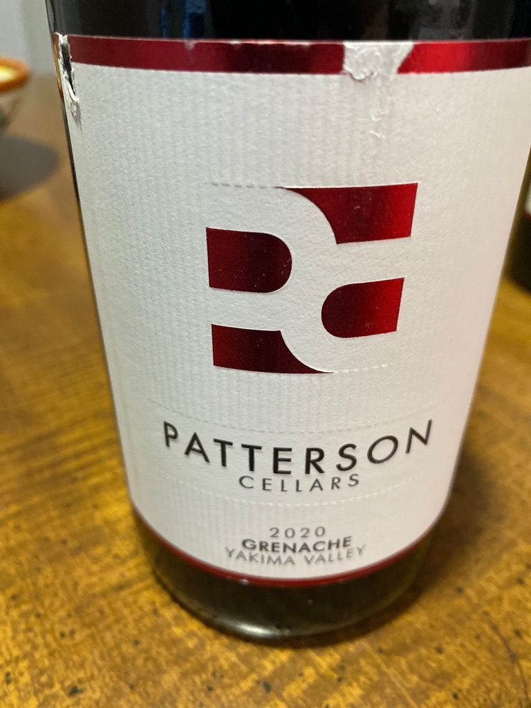 2020 Patterson Cellars Grenache, USA, Washington, Columbia Valley, Red ...
