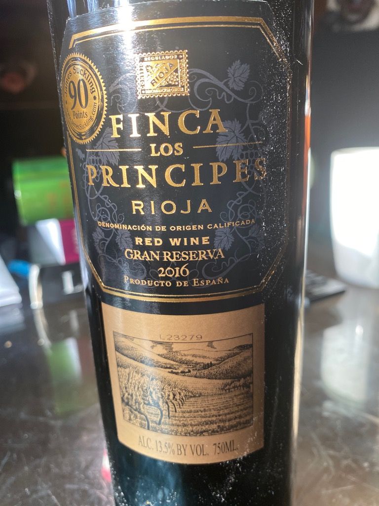 2016 Finca Los Principes Rioja Gran Reserva, Spain, La Rioja, Rioja ...