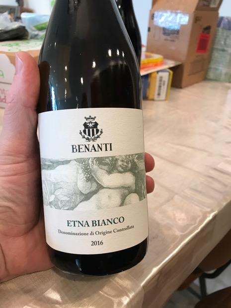 2016 Benanti Etna Bianco, Italy, Sicily, Etna DOC - CellarTracker