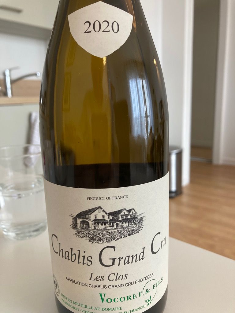 2020 Domaine Vocoret et Fils Chablis Grand Cru Les Clos, France ...