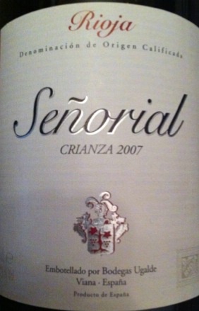 2007 Bodegas Ugalde Rioja Señorial Crianza, Spain, La Rioja, Rioja ...