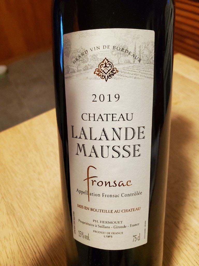 2020 Château Lalande Mausse, France, Bordeaux, Libournais, Fronsac ...