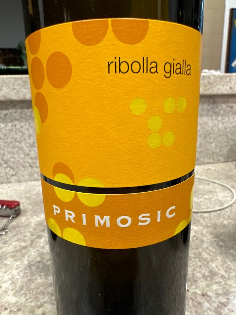 2019 Primosic Ribolla Gialla, Italy, Friuli-Venezia Giulia, Collio ...