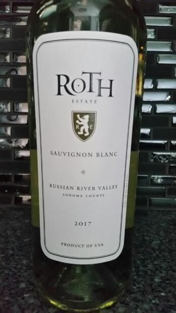 2017 Roth Estate Sauvignon Blanc, USA, California, Sonoma County ...