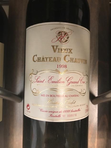 1998 Vieux Chateau Chauvin, France, Bordeaux, Libournais, St. Émilion Grand Cru - CellarTracker