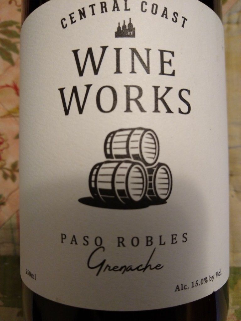 2016 Central Coast Wine Works Grenache, USA, California, Central Coast ...
