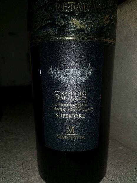 2017 Margiotta Cerasuolo d'Abruzzo Cretara, Italy, Abruzzi, Cerasuolo d ...