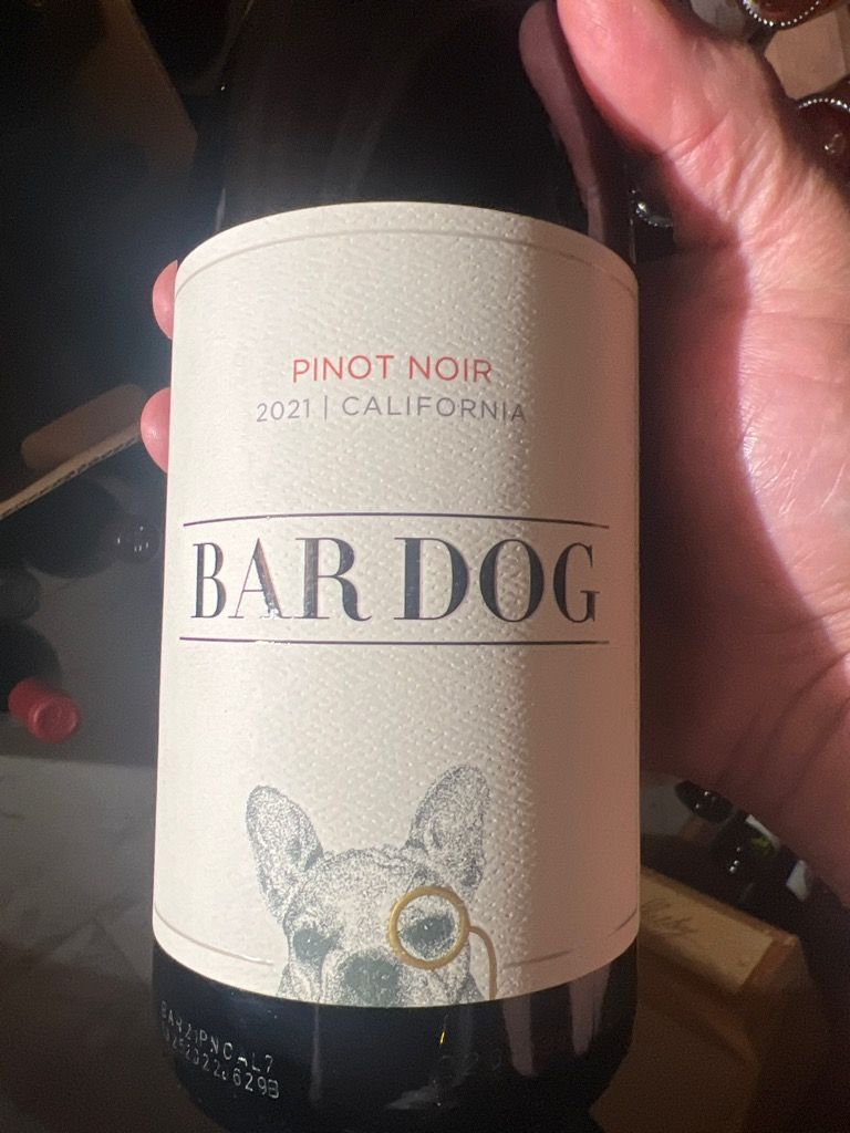 2021 Bar Dog Pinot Noir Bar Dog, USA, California, Napa Valley ...