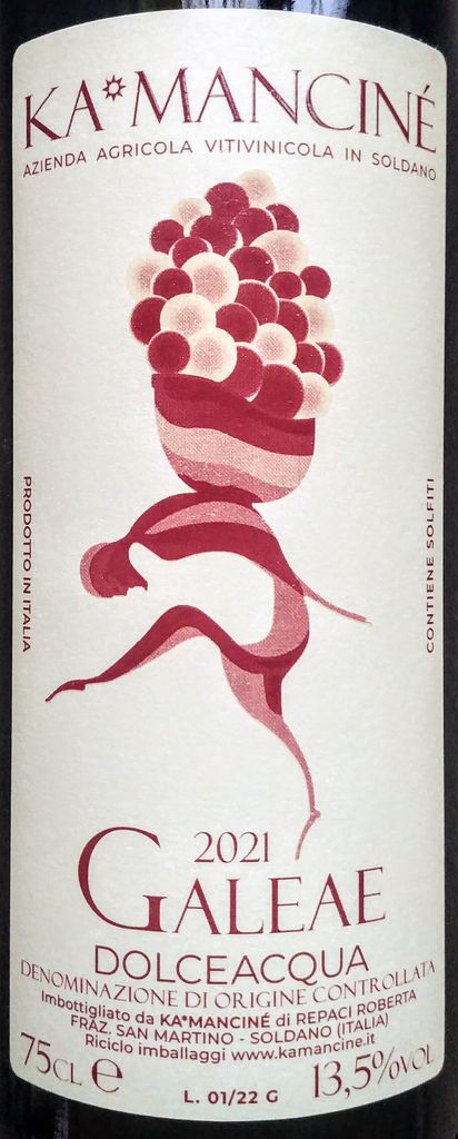 2021 Ka*Manciné Rossese di Dolceacqua Galeae, Italy, Liguria, Rossese ...