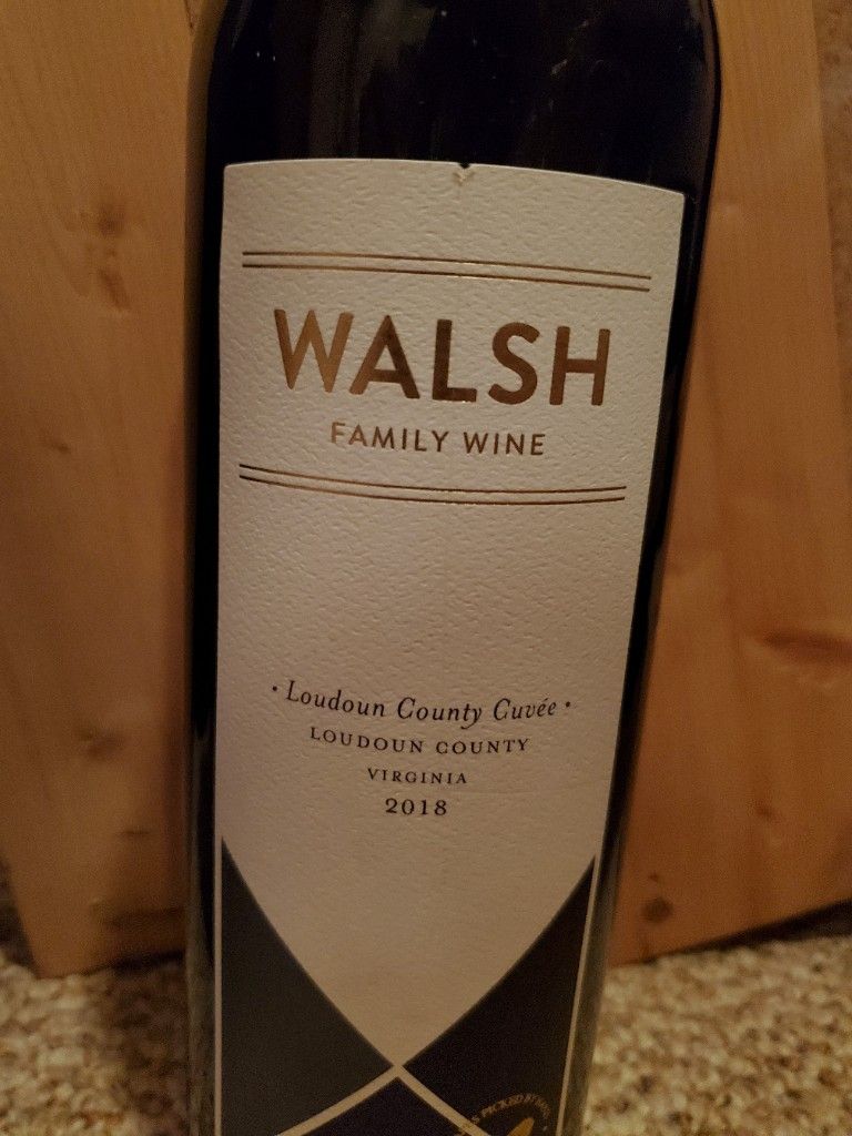 2018 Walsh Family Wine Loudoun County Cuvée, USA, Virginia, Northern ...