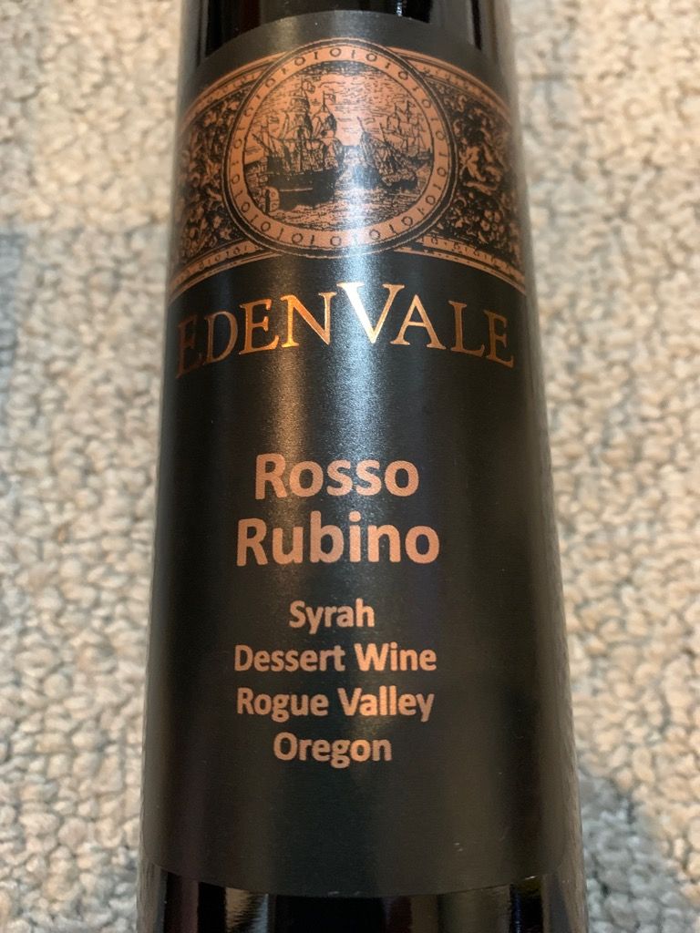 NV EdenVale Winery Syrah Rosso Rubino, USA, Oregon, Southern Oregon ...