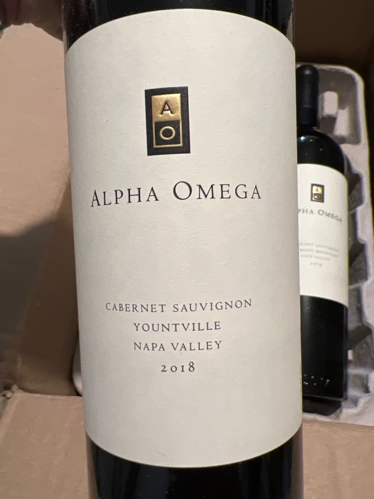 2018 Alpha Omega Cabernet Sauvignon Yountville, USA, California, Napa ...