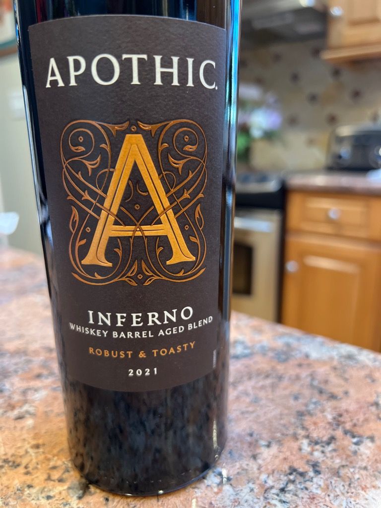 2021 Apothic Inferno, USA, California - CellarTracker