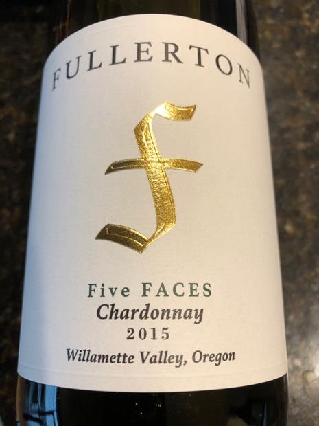 2018 Fullerton Wines Chardonnay Five Faces, USA, Oregon, Willamette ...