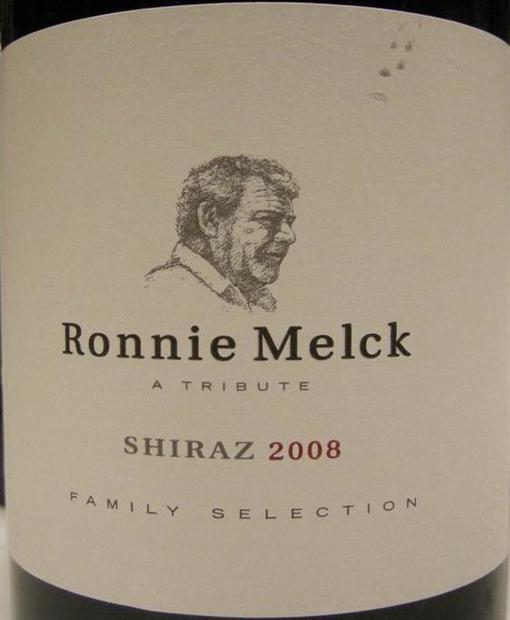2009 Muratie Wine Estate Shiraz a tribute to ronnie melck family ...