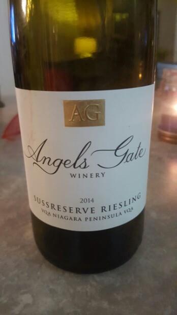 2013 Angels Gate Winery Riesling Sussreserve, Canada, Ontario, Niagara ...