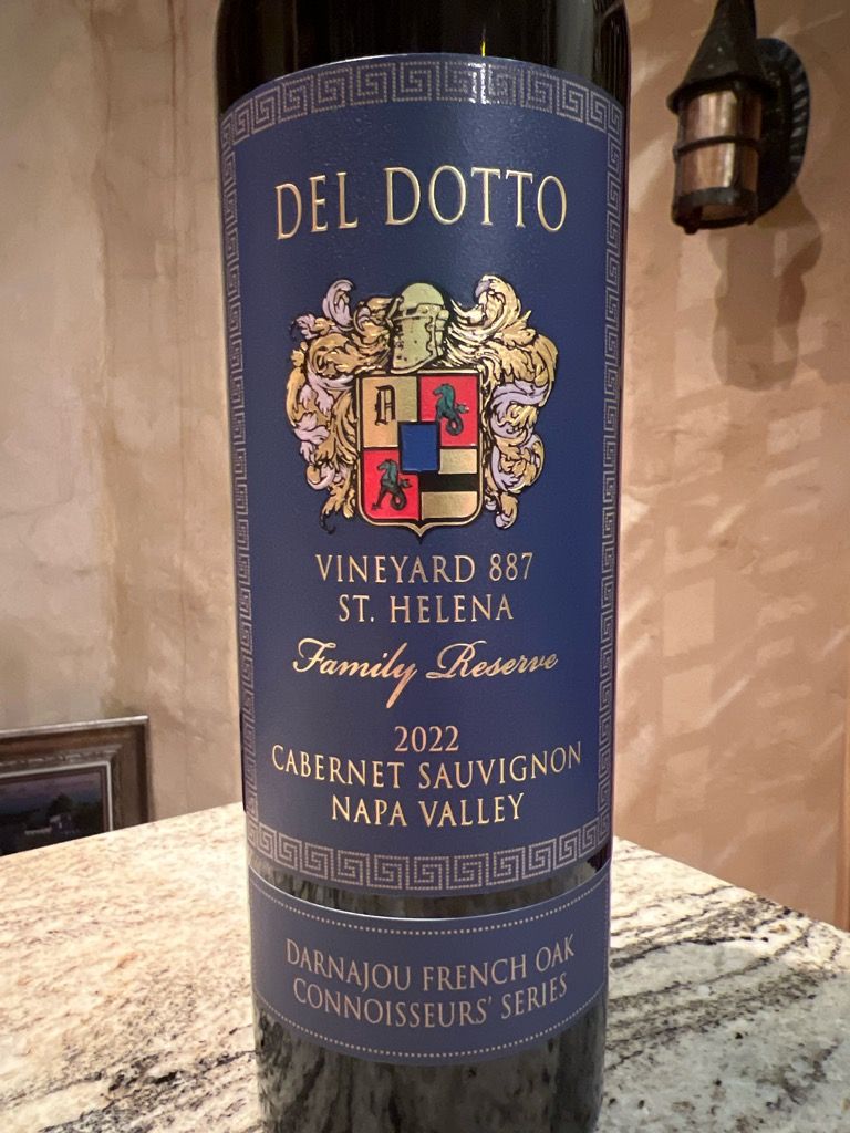 2023 Del Dotto Cabernet Sauvignon Family Reserve Darnajou French Oak ...