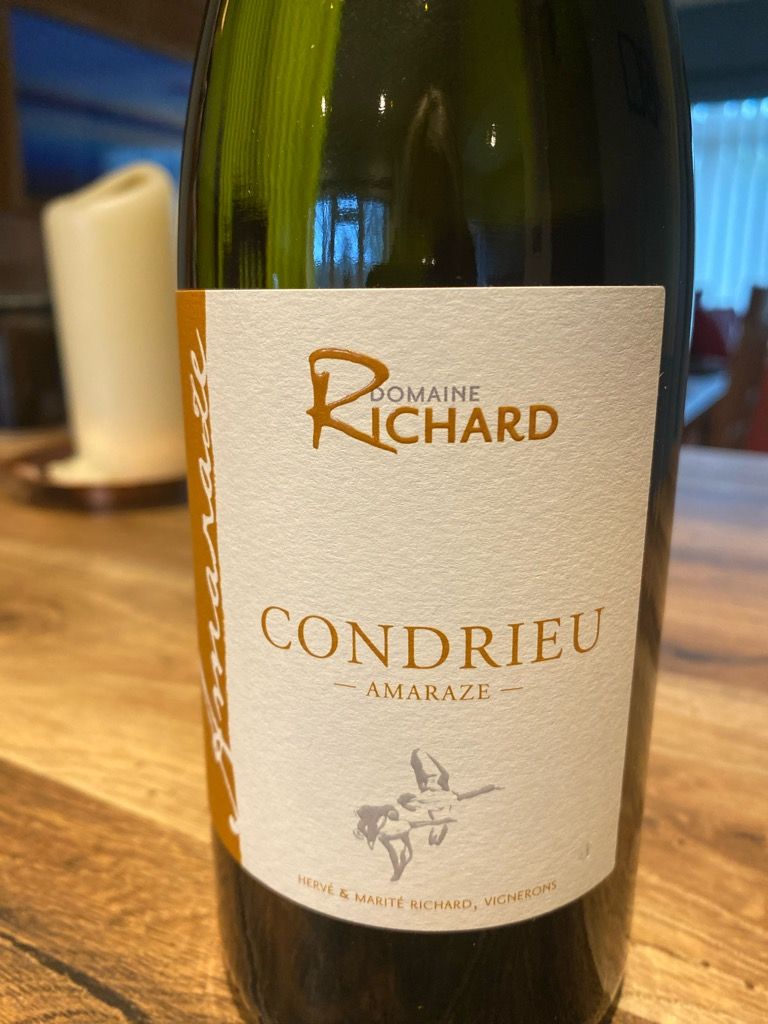 2020 Domaine Richard Condrieu L'Amaraze, France, Rhône, Northern Rhône ...