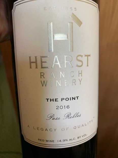 2015 Hearst Ranch Winery The Point, USA, California, Central Coast ...