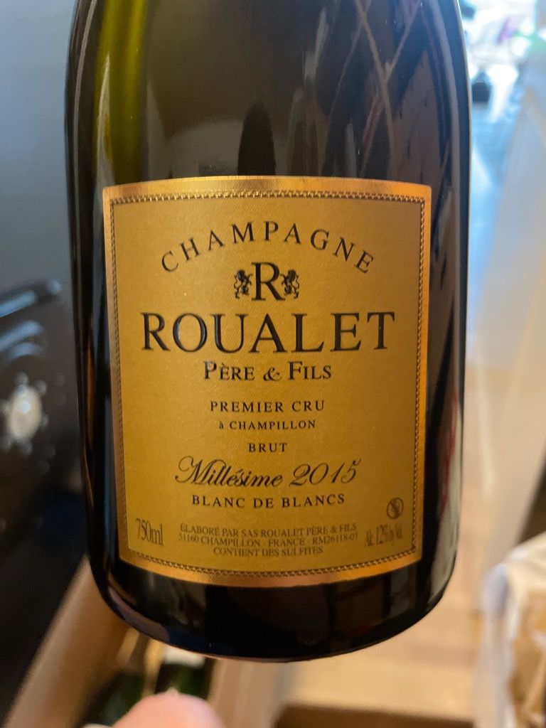 2015 Roualet Pere & Fils Champagne Brut Blanc de Blancs Millésimé ...