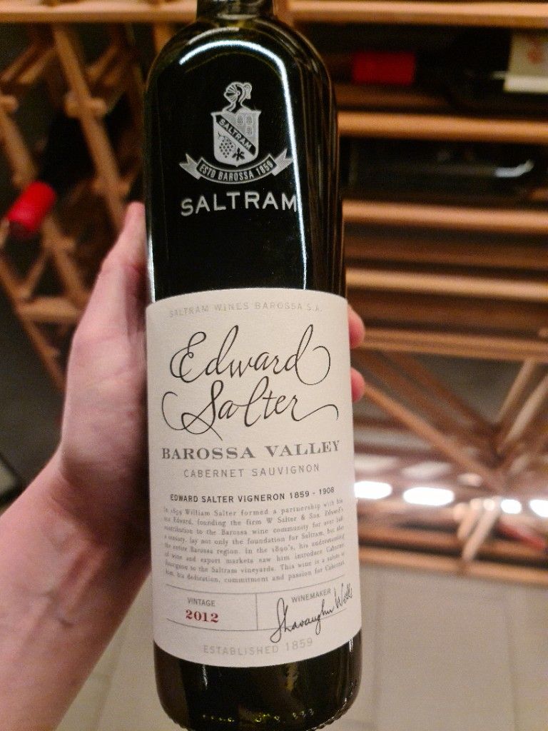 2012 Saltram Cabernet Sauvignon Edward Salter, Australia, South ...