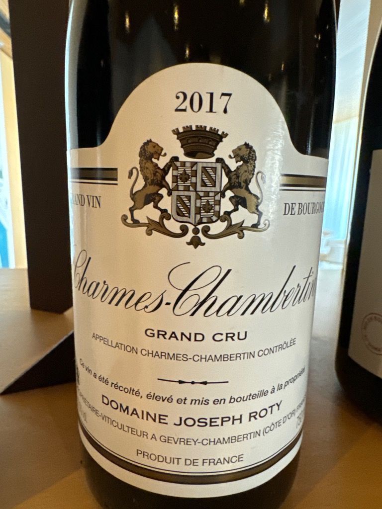 2017 Domaine Joseph Roty Charmes-Chambertin, France, Burgundy, Côte de ...