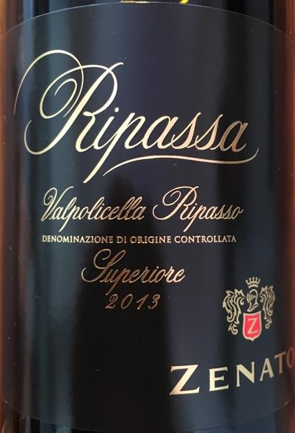 2013 Zenato Ripassa, Italy, Veneto, Valpolicella, Ripasso della ...