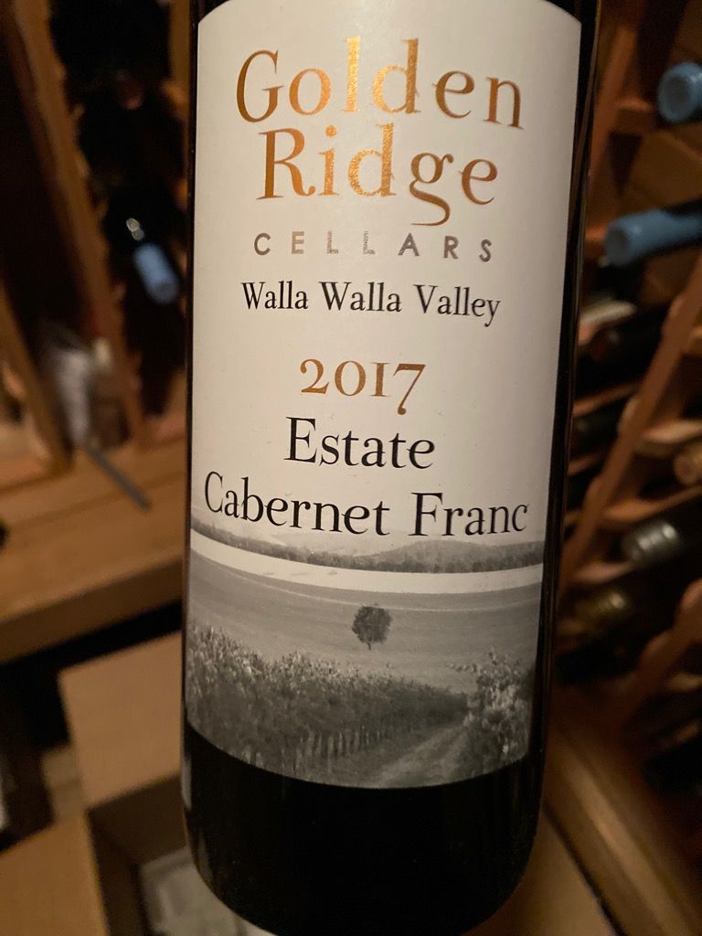 2018 Golden Ridge Cellars Cabernet Franc Estate Red, USA, Washington ...