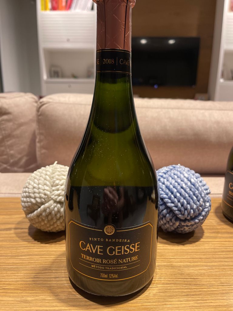 2019 Cave Geisse Pinot Noir Terroir Rosé Nature, Brazil, Rio Grande do ...