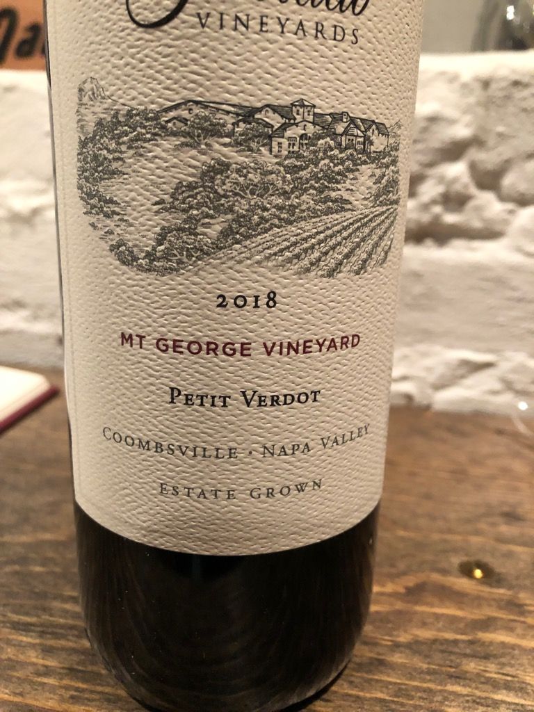 2018 Silverado Vineyards Petit Verdot Mt. George Vineyard, USA ...