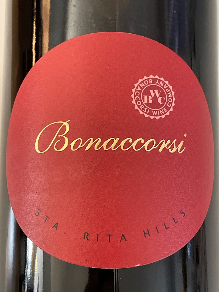 2020 Bonaccorsi Pinot Noir Sta. Rita Hills, USA, California, Central ...