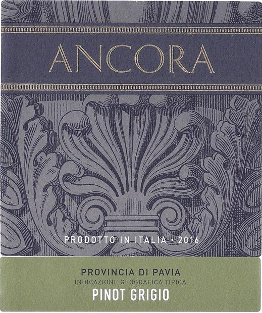 2018 Adria Vini Pinot Grigio Ancora Provincia di Pavia IGT, Italy ...
