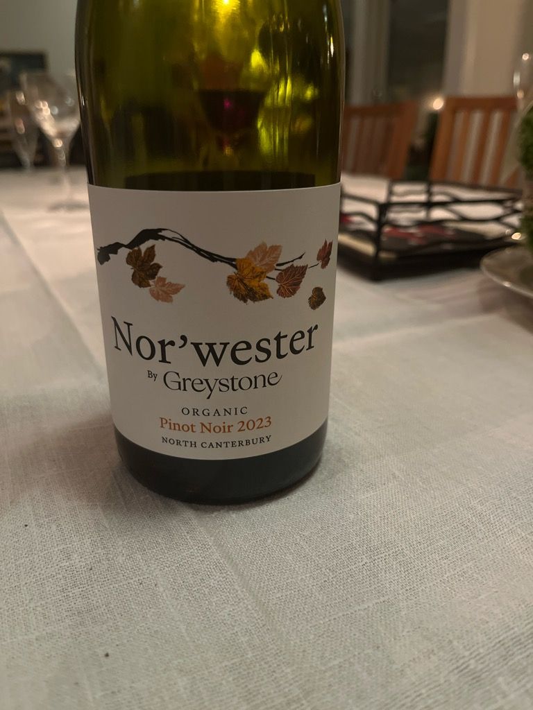 2022 Greystone / Grey's Peak Pinot Noir Nor'wester, New Zealand, South ...