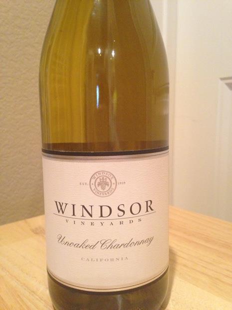 2016 Windsor Vineyards Unoaked Chardonnay, USA, California - CellarTracker