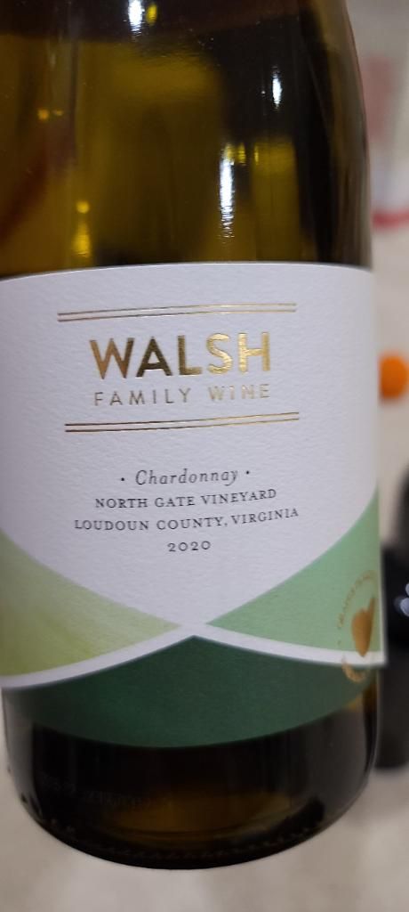 2020 Walsh Family Wine Chardonnay North Gate Vineyard, USA, Virginia ...