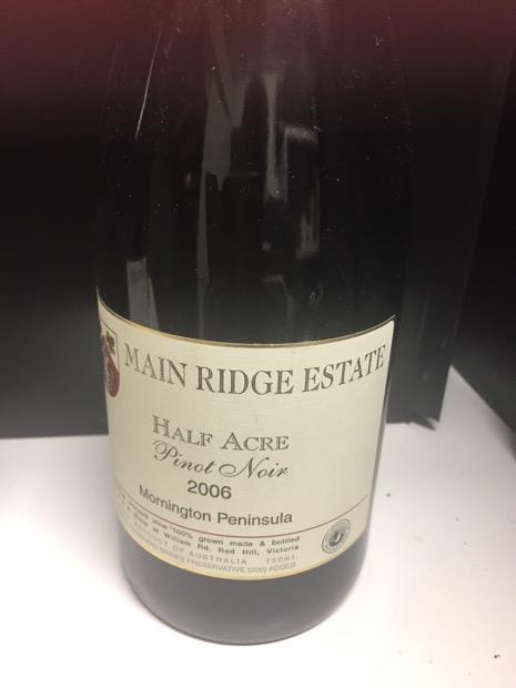 2004 Main Ridge Estate Pinot Noir Half Acre, Australia, Victoria, Port ...