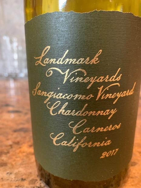 2017 Landmark Chardonnay Sangiacomo Vineyards, USA, California, Napa ...