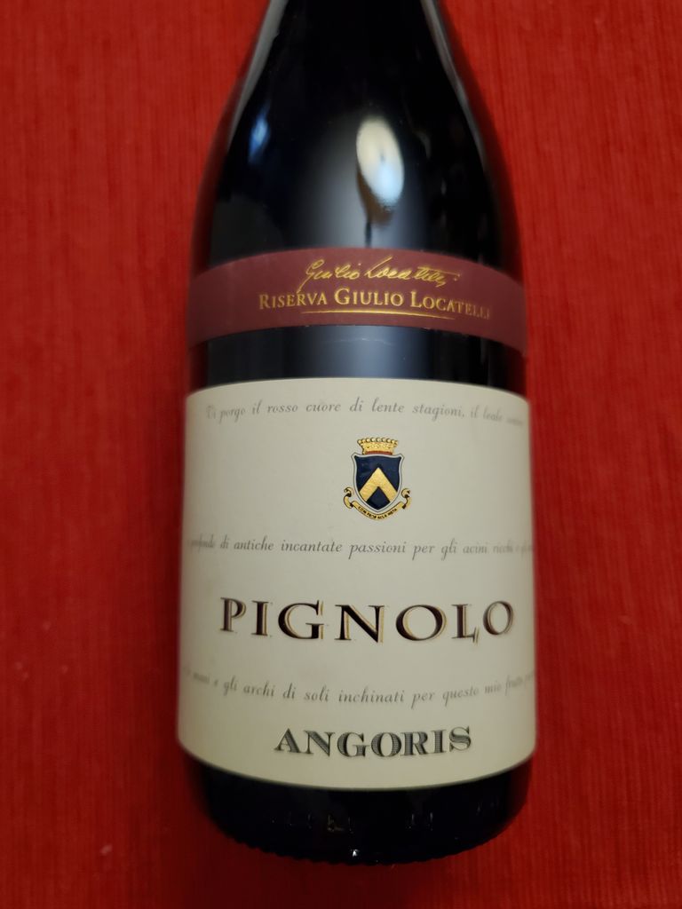2012 Tenuta Angoris Friuli Colli Orientali Pignolo, Italy, Friuli ...