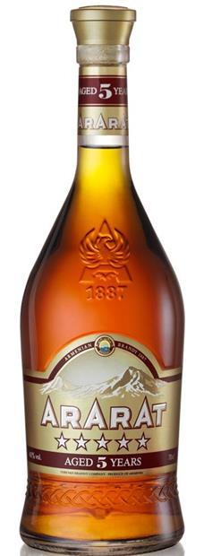 NV Yerevan Brandy Company CJSC Ararat Armenian Brandy 5 Stars Aged 5 ...