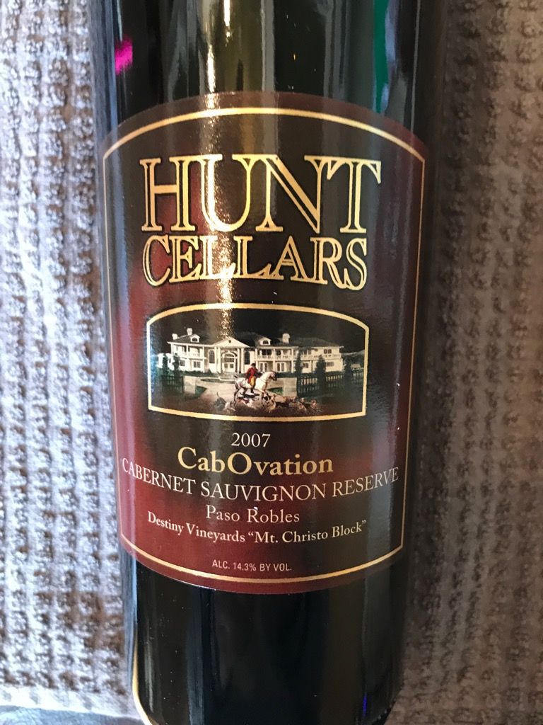 2007 Hunt Cellars Cabernet Sauvignon Cabovation Cask 21 Destiny ...