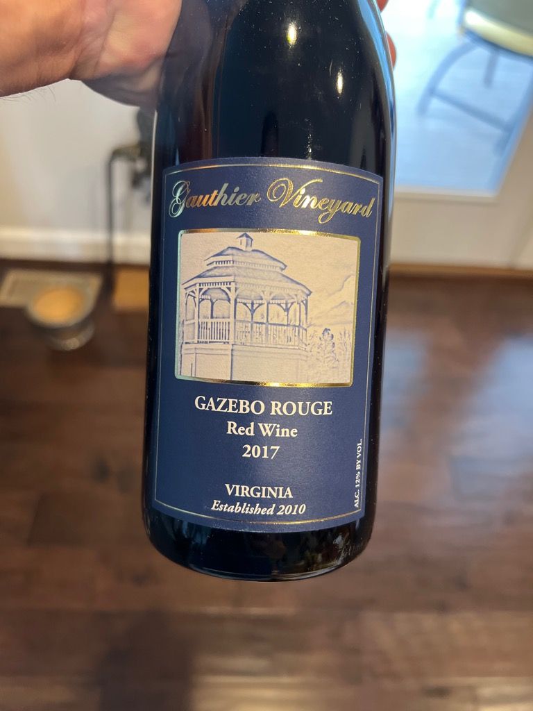2017 Gauthier Vineyard Chambourcin Gazebo Rogue, USA, Virginia ...