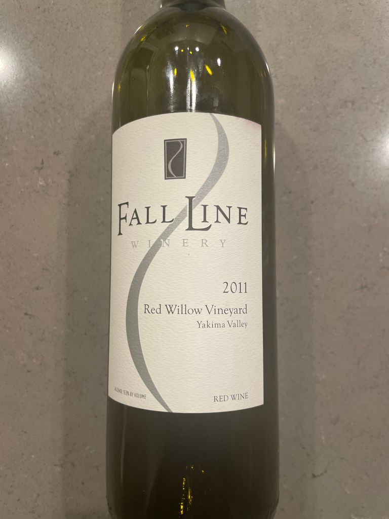 2011 Fall Line Winery Red Willow Vineyard, USA, Washington, Columbia ...