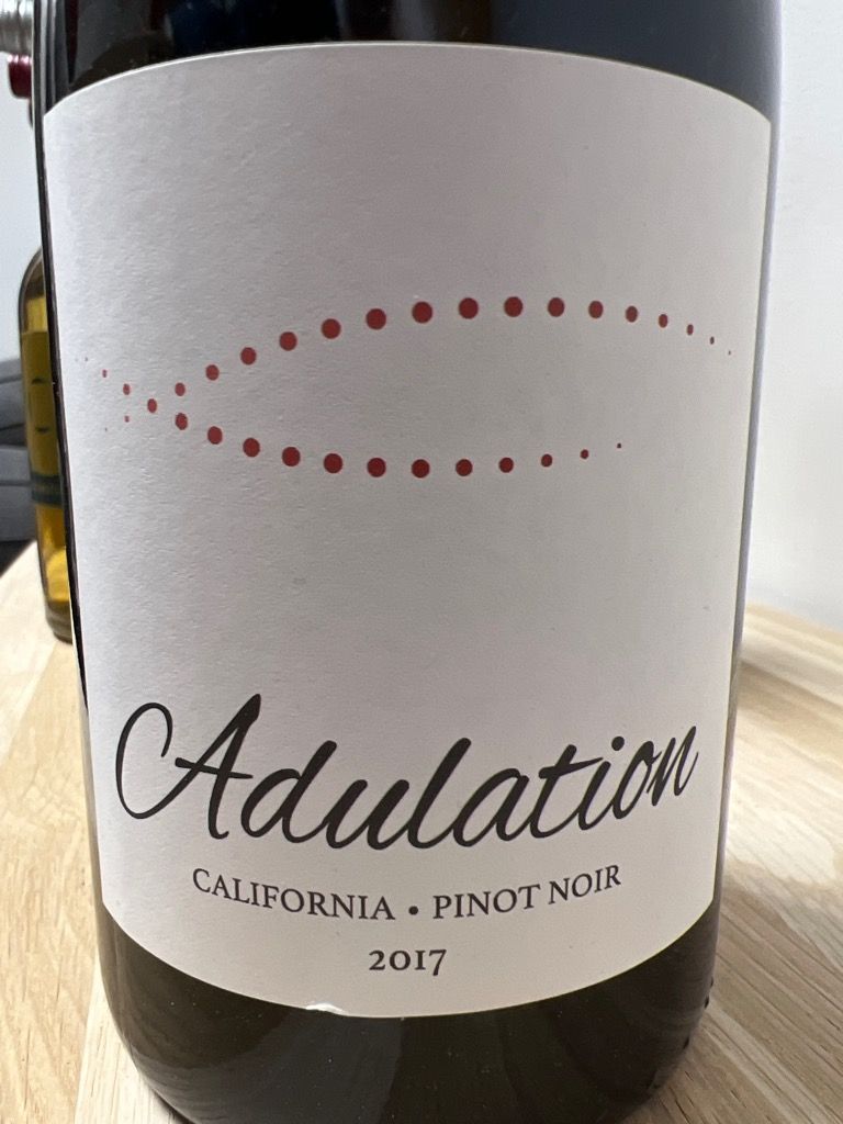 2017 Adulation Pinot Noir, USA, California - CellarTracker