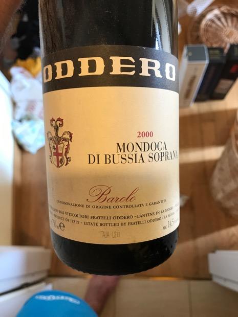 2000 Oddero Barolo Bussia Soprana Vigna Mondoca, Italy, Piedmont ...