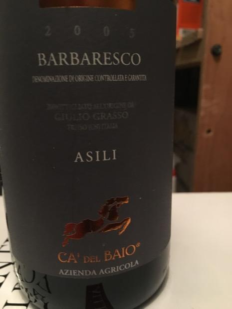 2004 Ca' del Baio Barbaresco Asili, Italy, Piedmont, Langhe, Barbaresco - CellarTracker
