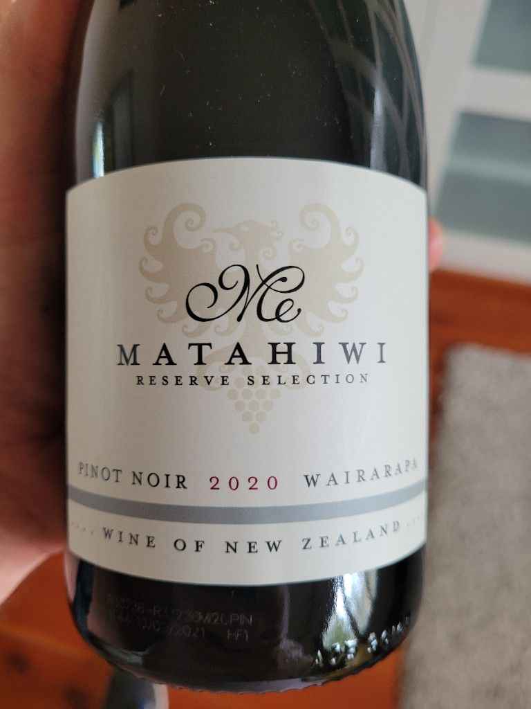 2020 Matahiwi Estate Pinot Noir Reserve Selection, New Zealand, North ...